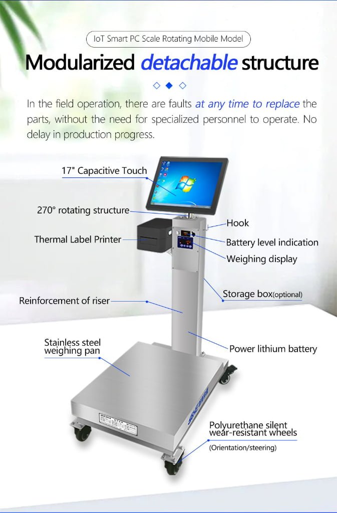 Battery-powered portable PC weighing scale - Weigherps | Experts in ...