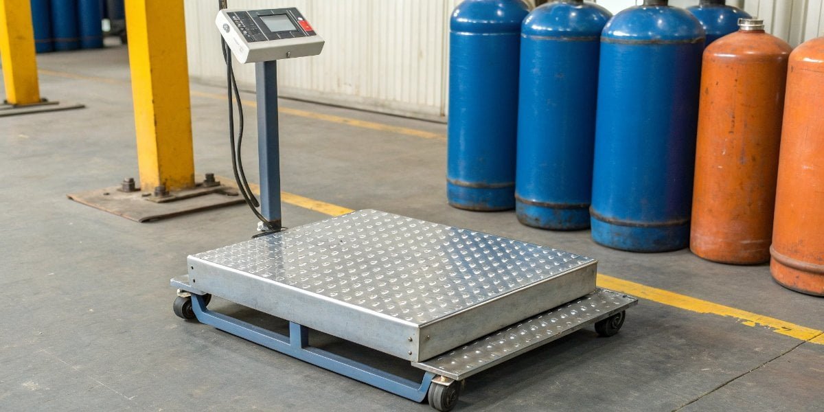 What kind of scale is best for weighing gas cylinders accurately ...